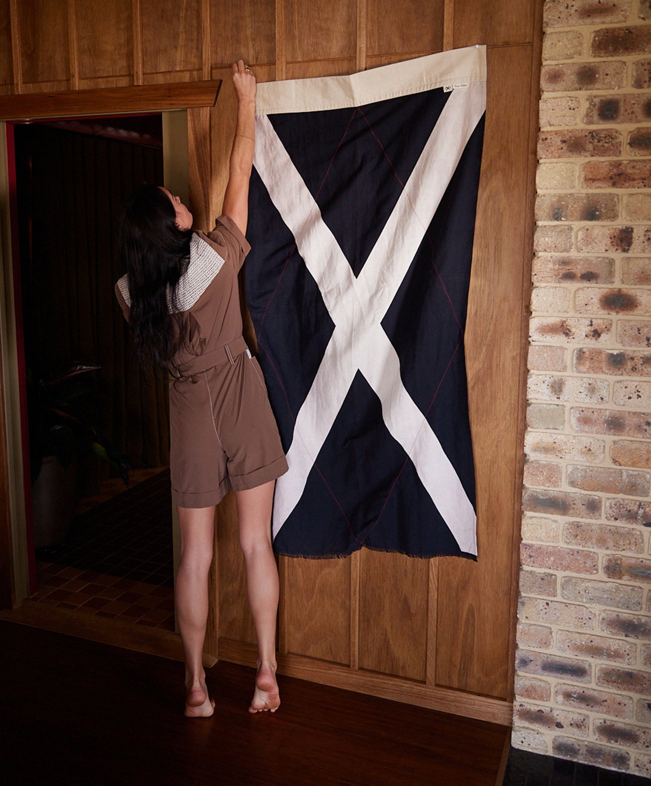 Outpost Wall Banner | Cotton-Linen Adventure Flag