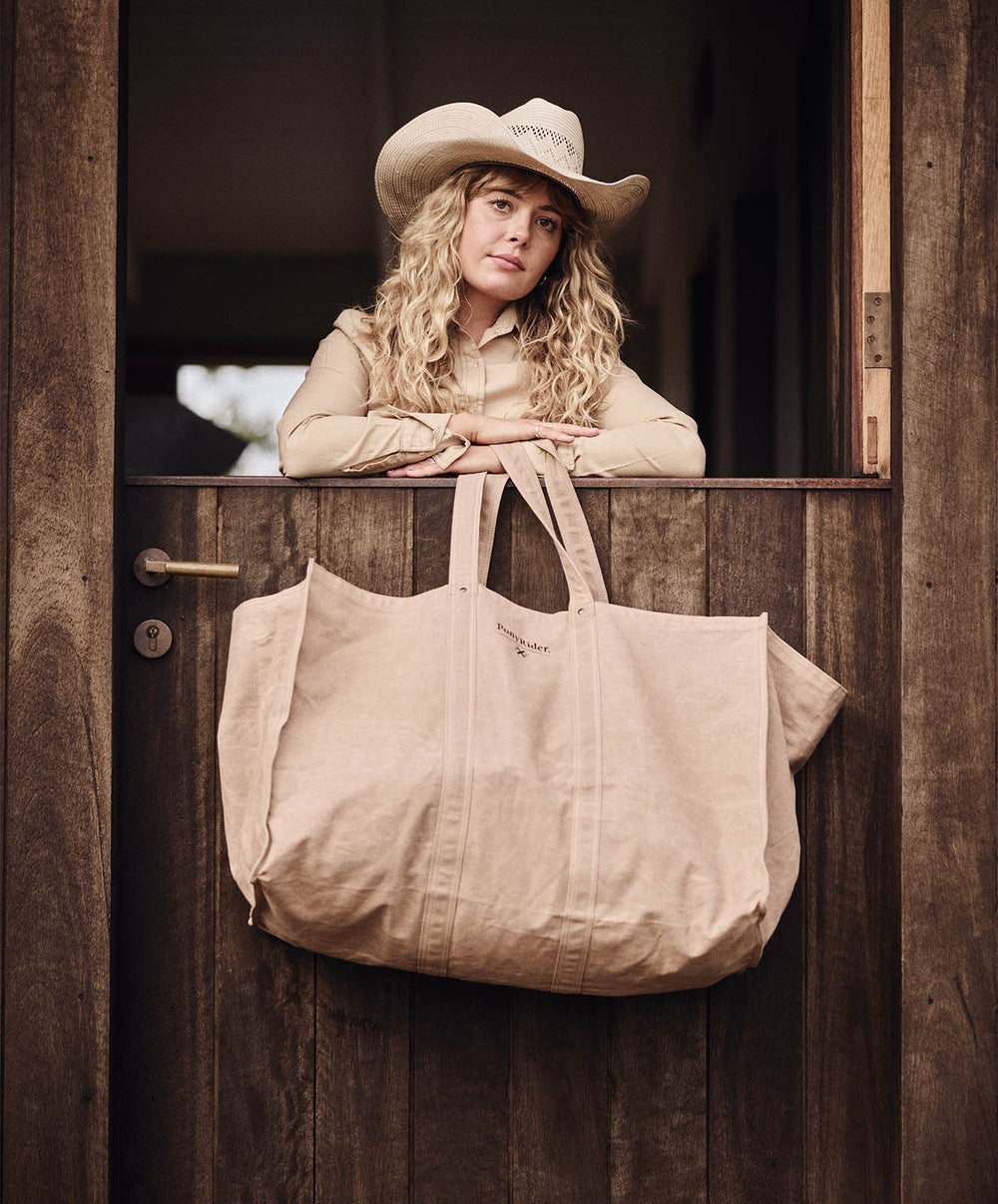 Market Carry All Canvas Tote Bag | Mocha