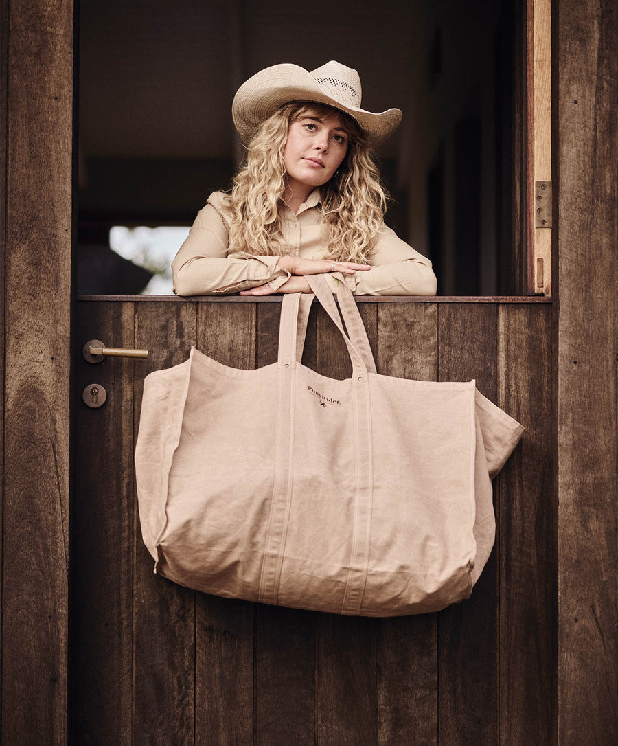 Market Carry All Canvas Tote Bag | Mocha